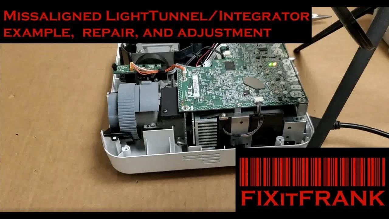 DLP Projector Light Tunnel Example and Alignment
