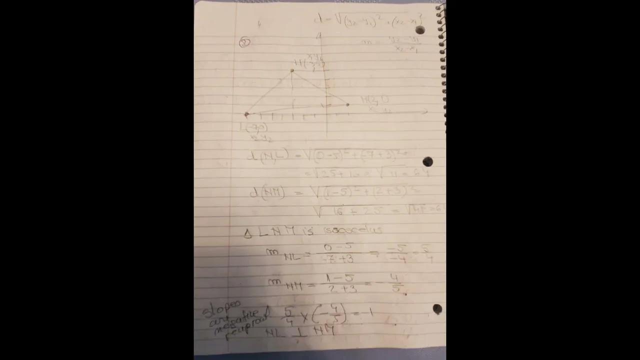 Mathematics- Grade 10 Distance between 2 points midpoint, scope ...