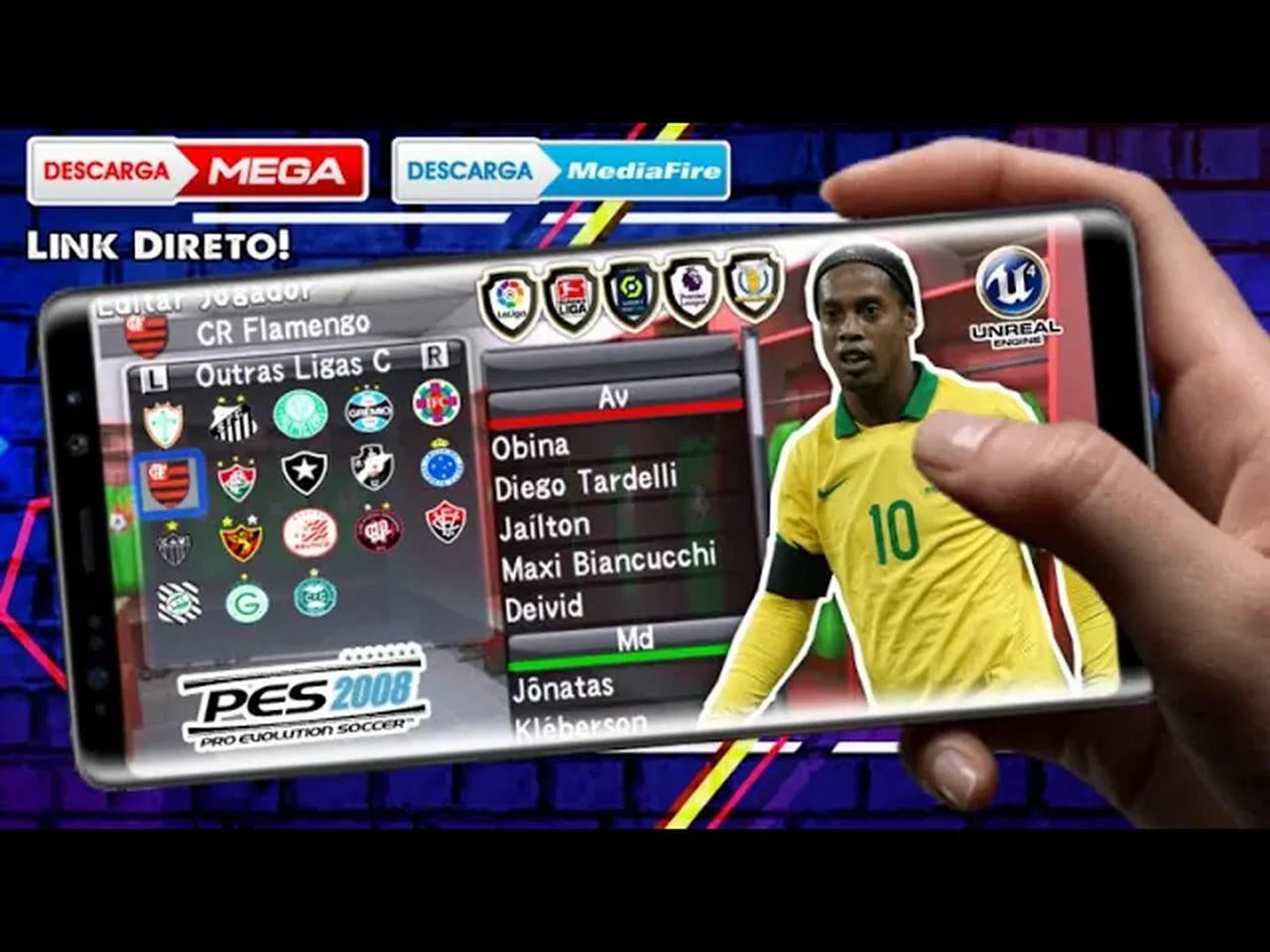 PES 2008 Remasterizado Para Seu Emulador PPSSPP/ANDROID