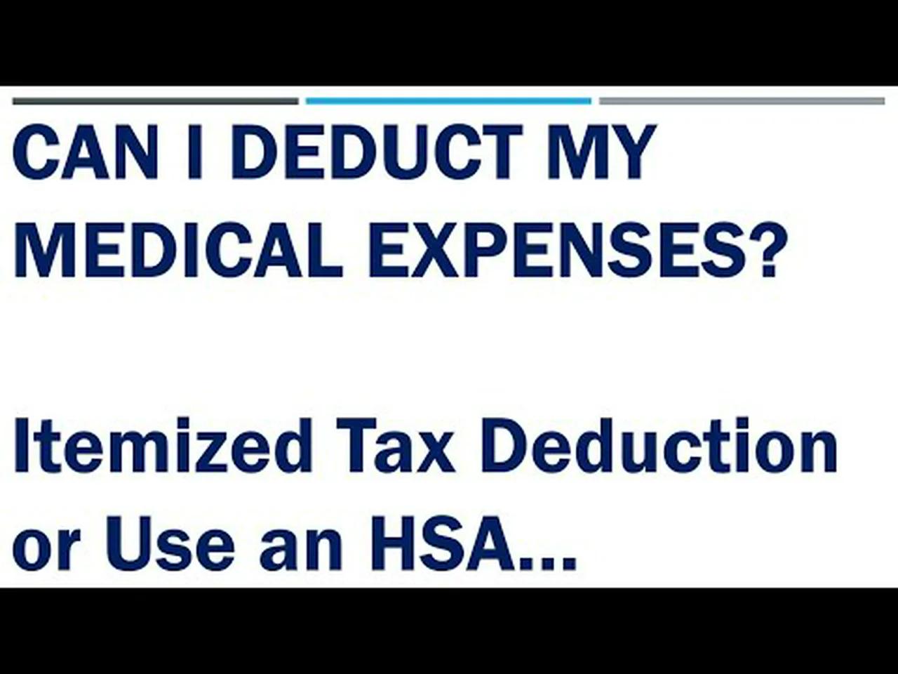 Can I Deduct my Medical Expenses on My Taxes?