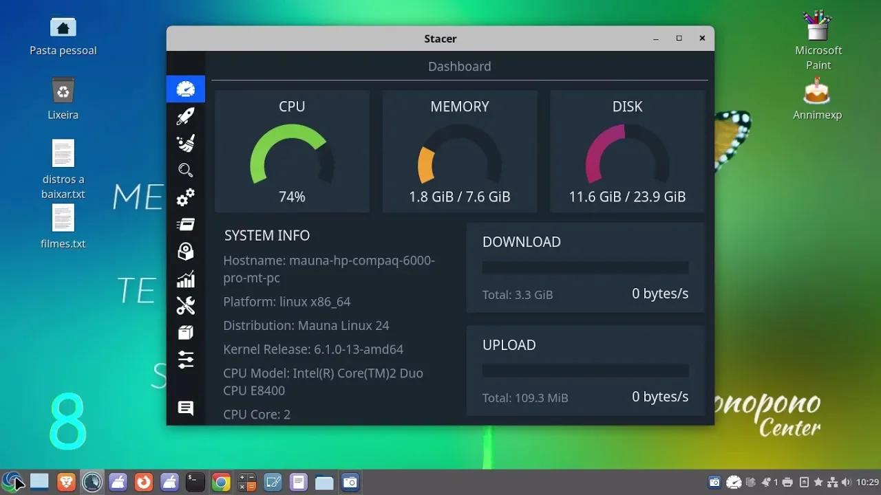 Stacer monitora e melhora o desempenho do Linux. O Computador ficará sempre Leve e Rápido