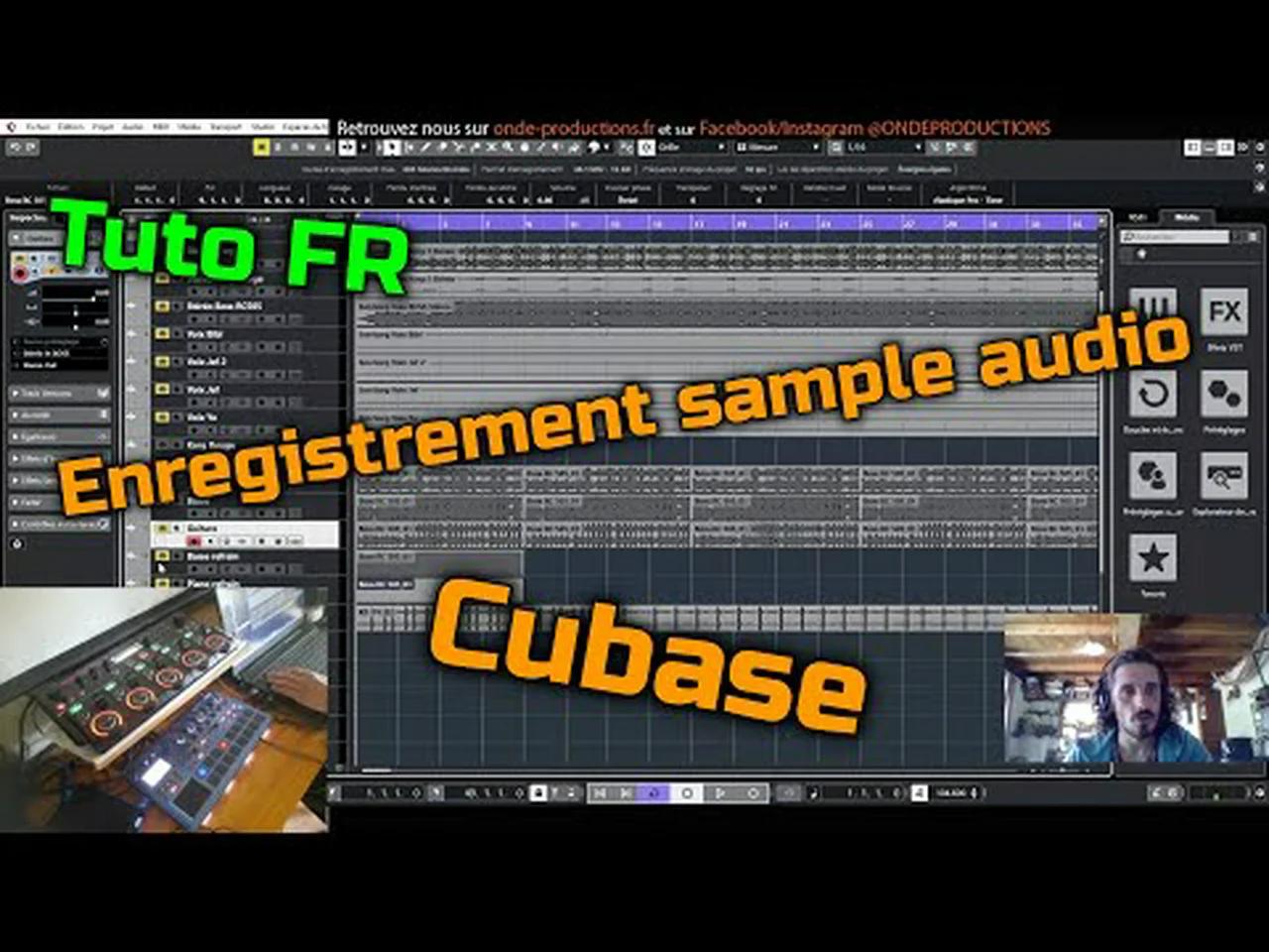 Enregistrement sample audio CUBASE - KORG Electribe et BOSS RC-505 (tuto FR)