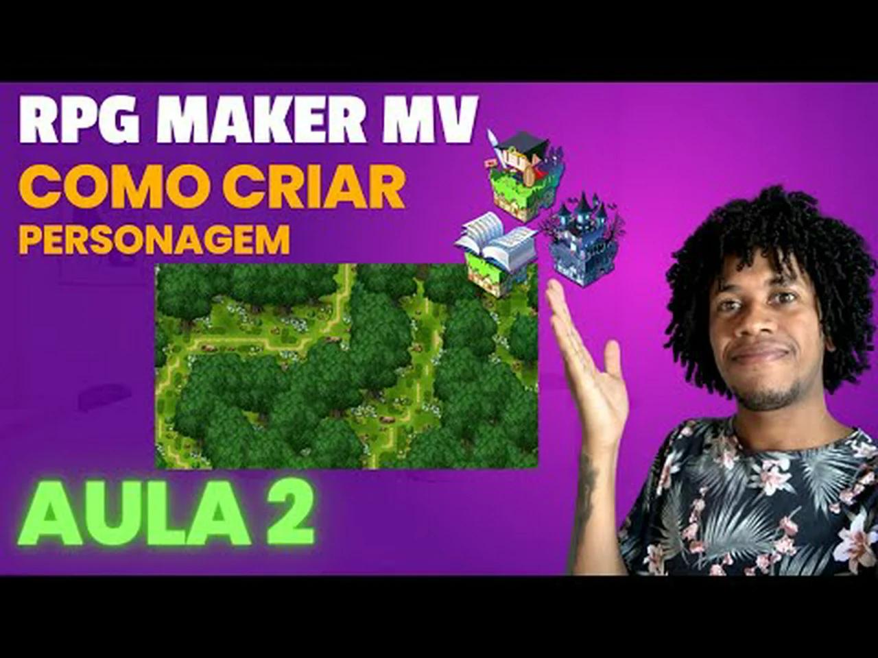 COMO CRIAR UM JOGO DE RPG NO RPG MAKER CRIANDO PERSONAGEM AULA 2