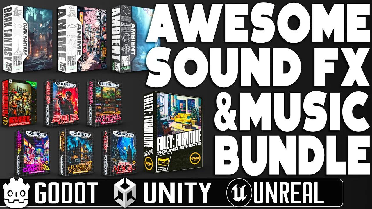 Amazing GameDev Audio Bundle - GODOT | UNREAL | UNITY