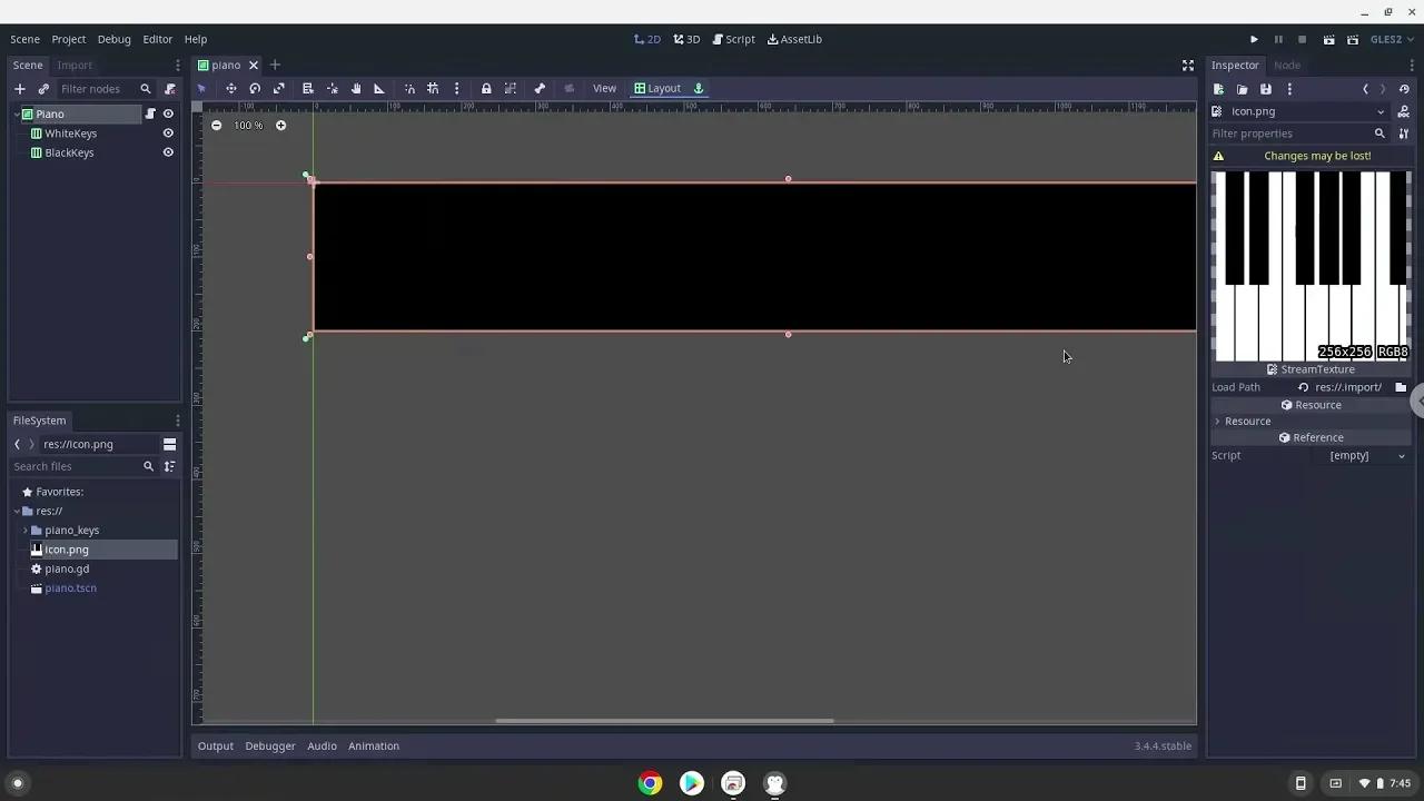 How to install Godot 3.4.4 on a Chromebook