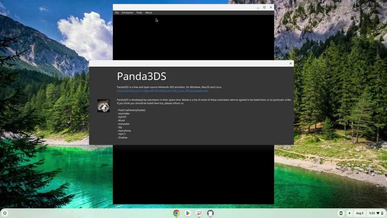 How to install Panda3DS emulator on a Chromebook