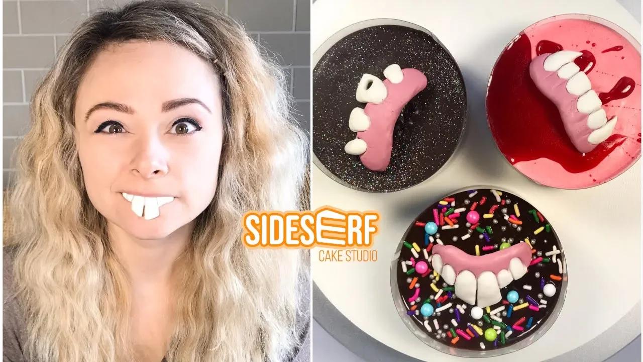 HOW TO MAKE EDIBLE CHOCOALTE TEETH | Cake Toppers