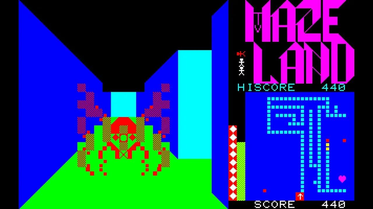 Sharp MZ-700 Game: Maze Land (1983 Enix)