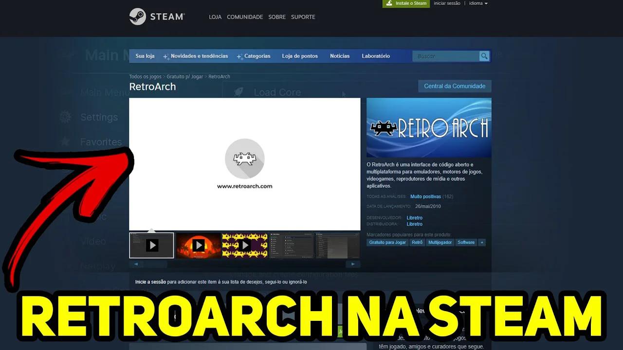 LANÇAMENTO OFICIAL DO RetroArch NA STEAM Veja as MELHORIAS e DIFERENÇAS ...