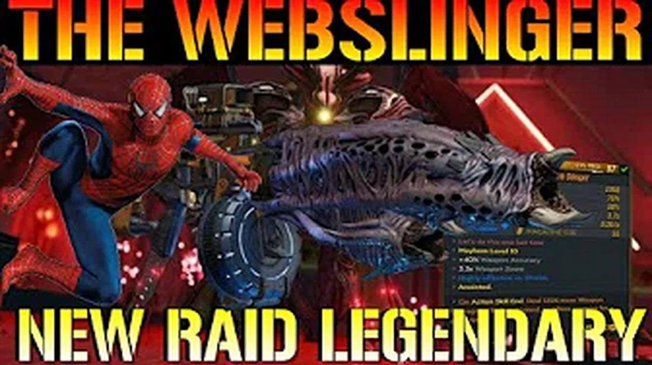 Borderlands 3: THE WEB SLINGER! | New RAID Legendary (Weapon Guide ...