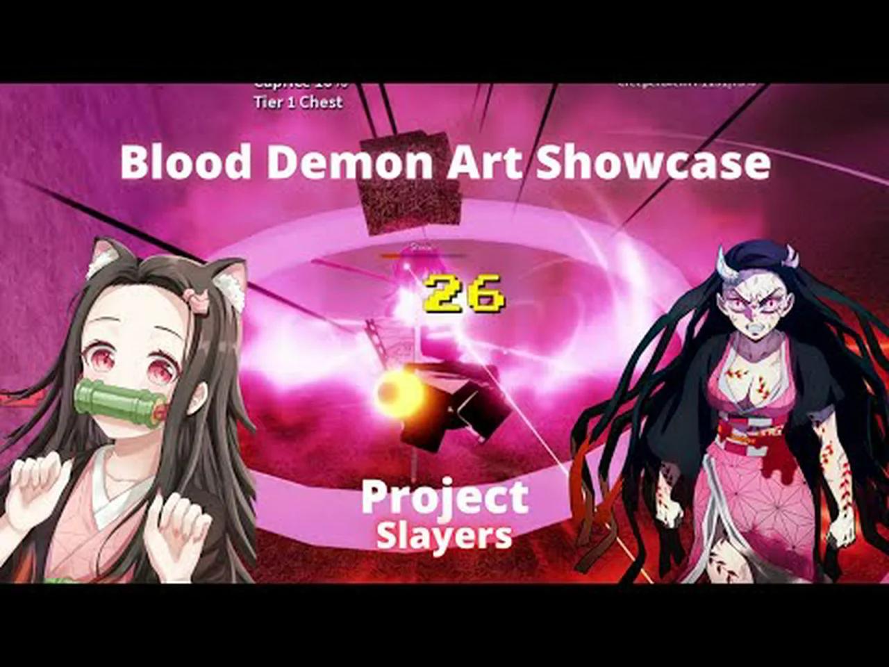Blood Demon Art Showcase in Project Slayers on Roblox