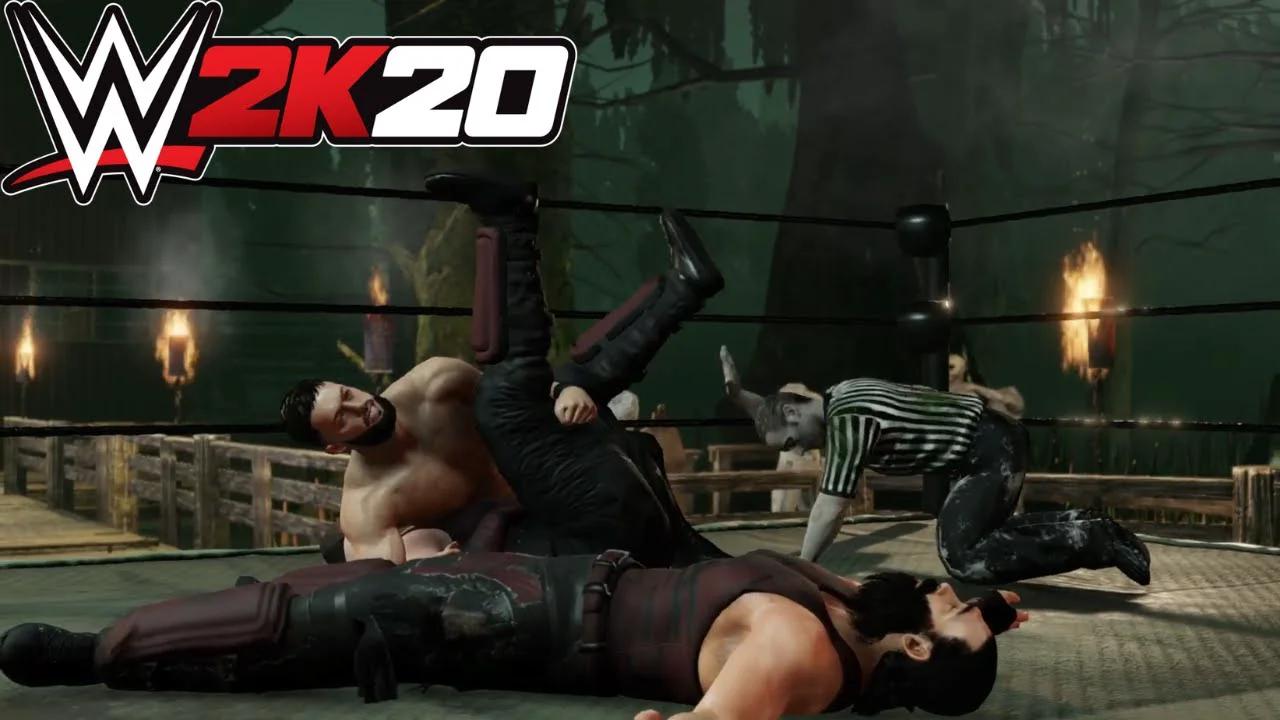 WWE 2K20 - Match #2 | Finn Balor vs Harper & Rowan | Bump in the Night DLC
