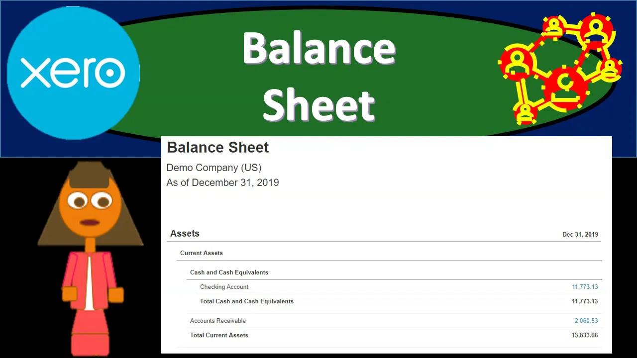Balance Sheet 2.10 Xero Accounting 2020