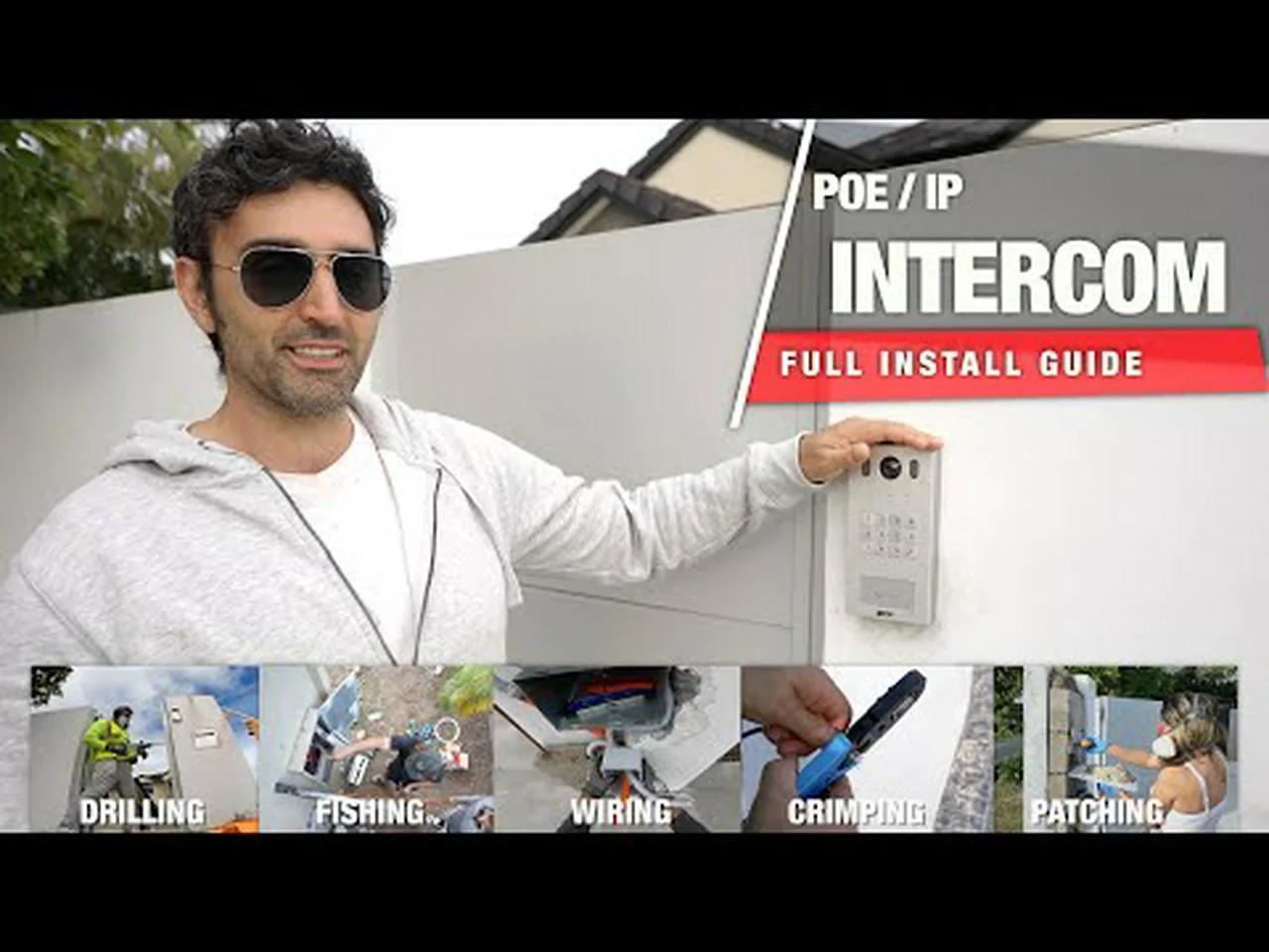 How to Install Video Intercom in Concrete Wall - No Messy Wires | POE/IP/VOIP Install Guide