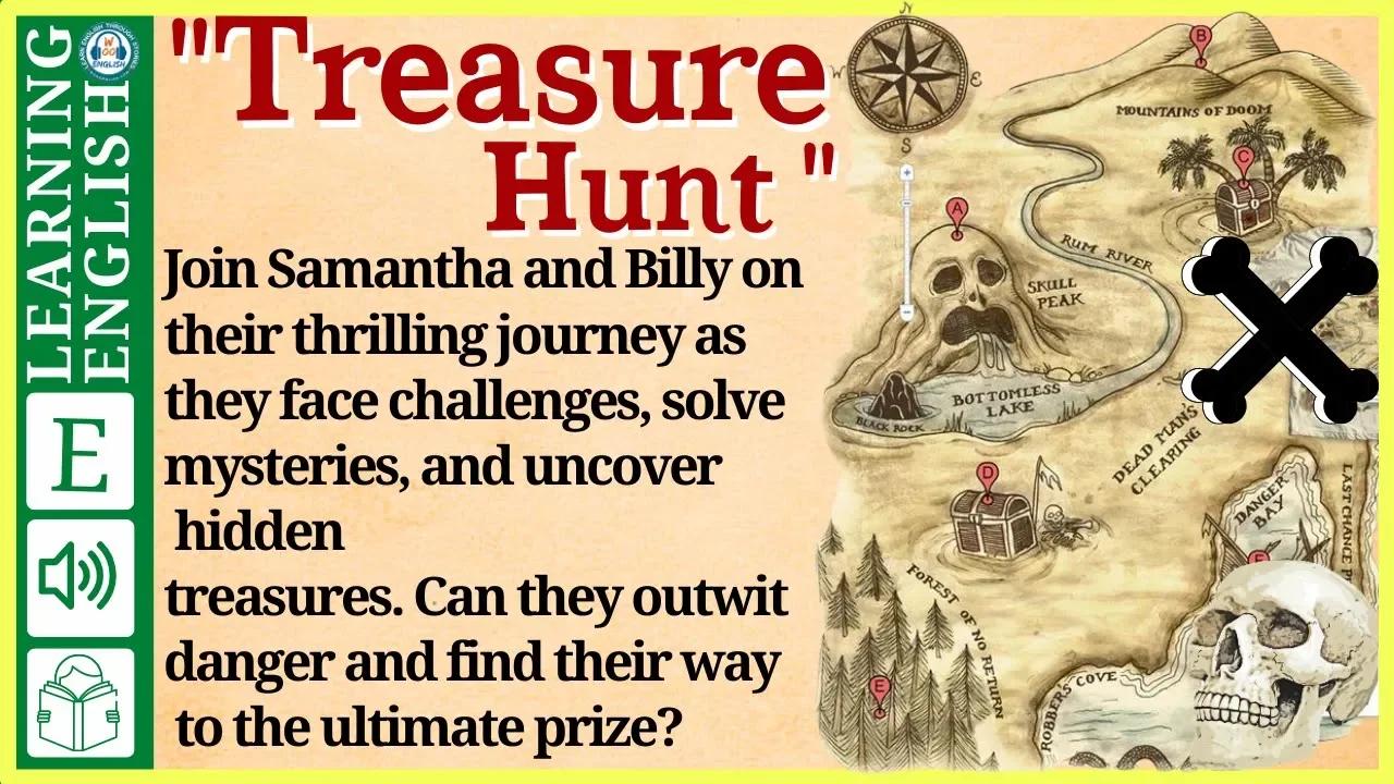 learn English through story level 2 🍁Treasure Hunt ( Graded Reader ...
