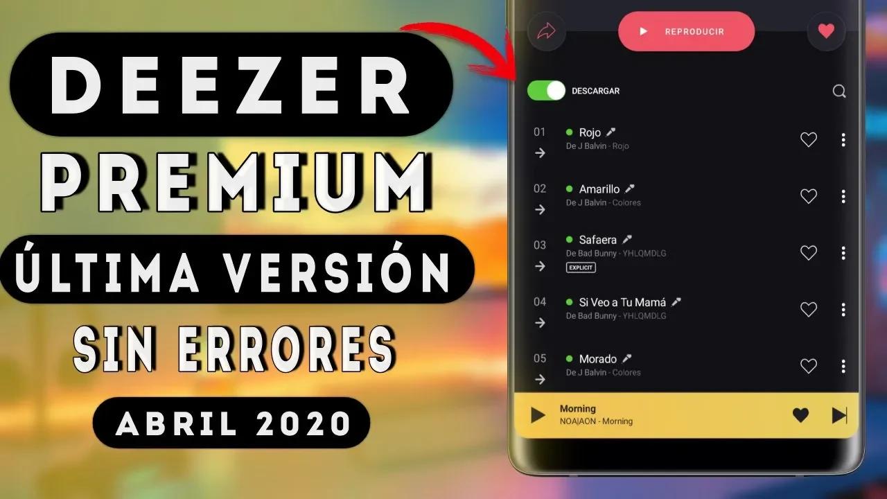 DEEZER PREMIUM ULTIMA VERSION SIN ERRORES V6.1.24.2