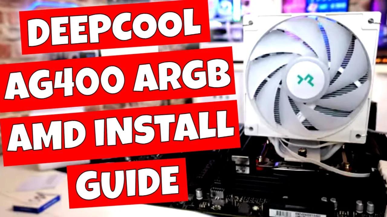 How To Install Deepcool AG400 ARGB CPU Cooler On AMD AM5 AM4 Platform
