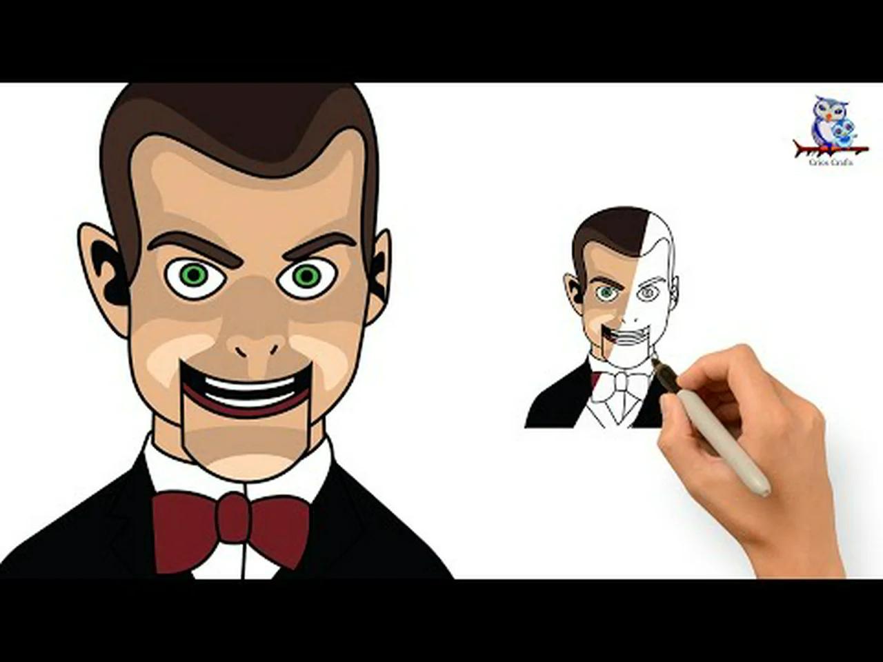 How To Draw Slappy R.L. Stine Goosebumps - Tutorial
