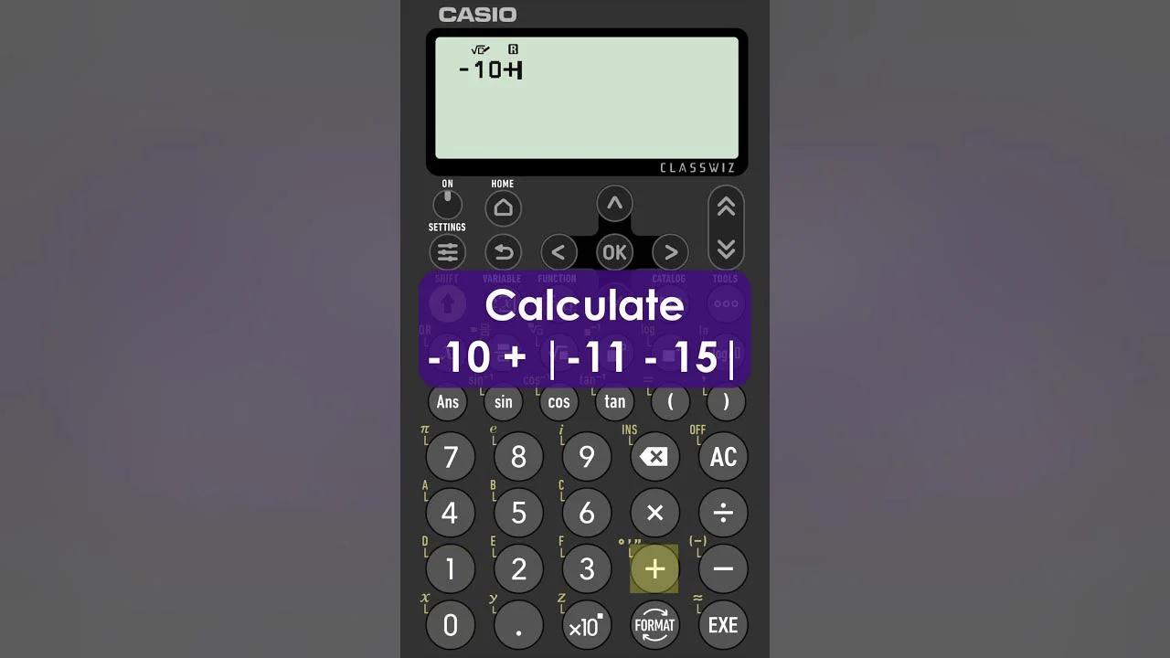 Where is Abs | Modulus on a Casio fx-991CW #Classwiz #Calculator