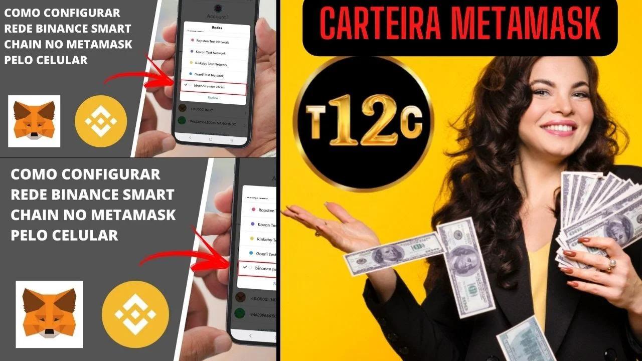 T12C COMO CRIAR E CONFIGURAR CARTEIRA DA METAMASK NO CELULAR