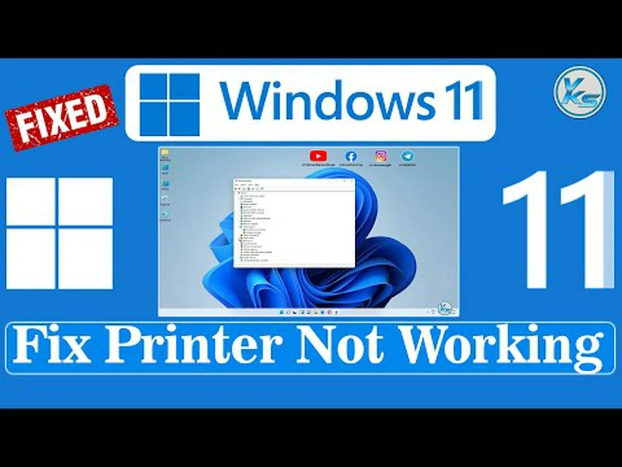 How To Fix Printer Not Working in Windows 11 - QUICK FIX!