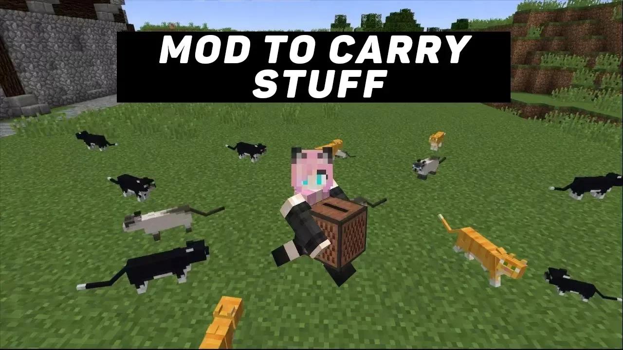 Carry on mod tutorial. Guide. Chest transfer. (Minecraft java)