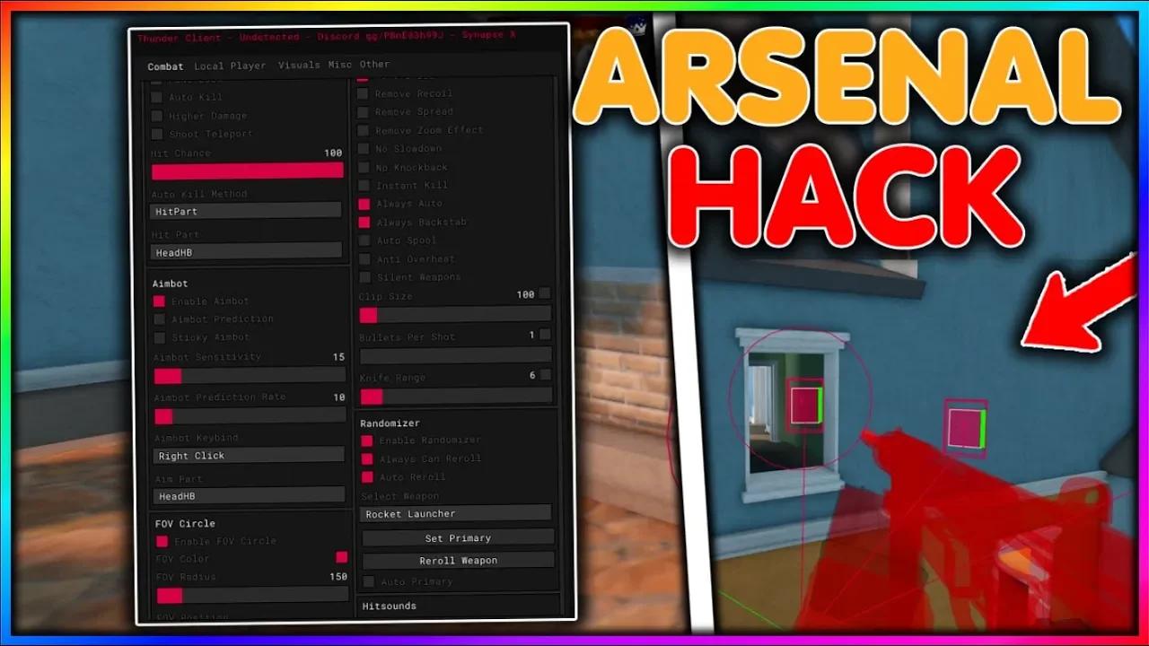 ROBLOX ARSENAL HACK GUI SCRIPT | KILL ALL, GOD MODE, AIMBOT, RAINBOW ...