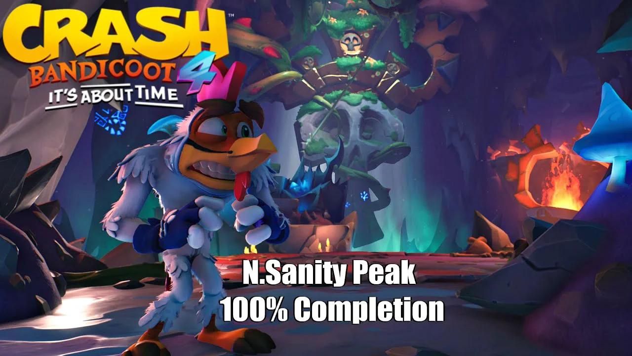 Crash Bandicoot 4 - N.Sanity Peak Level 100% Walkthrough (All Gems ...