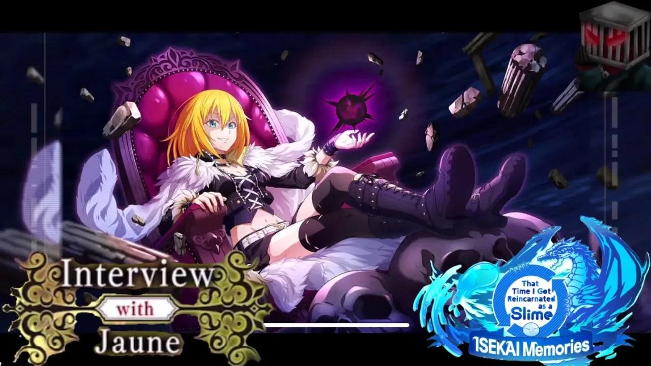 SLIME ISEKAI Memories: Interview with Jaune