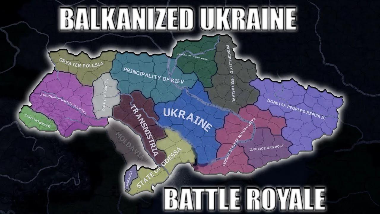 Balkanized Ukraine Battle Royale - Hoi4 Timelapse