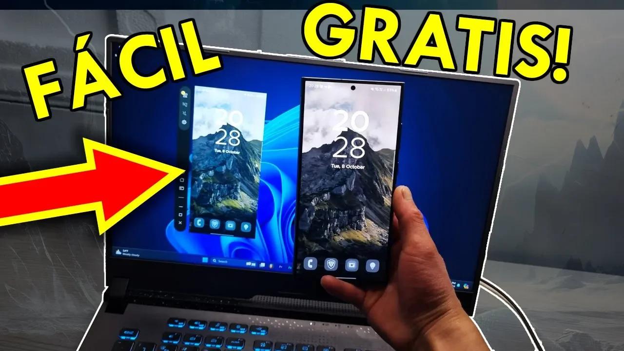 CÓMO VER PANTALLA DE CELULAR EN PC GRATIS! (USAR Y CONTROLAR)