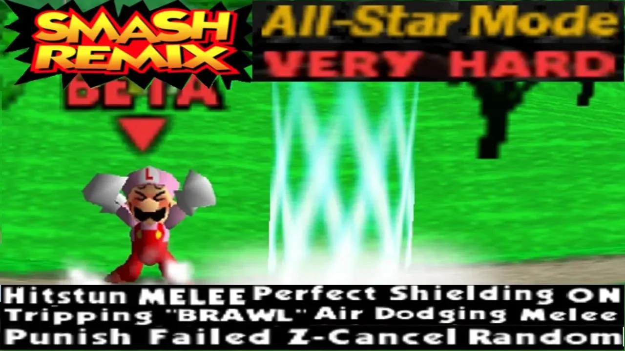 Smash Remix - All Star Mode Gameplay Toggle ON with Luigi (VERY HARD)