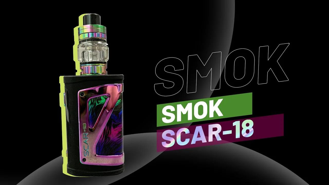 SMOK Scar-18 Kit 230W with TFV9 Tank Unboxing | Vapesourcing