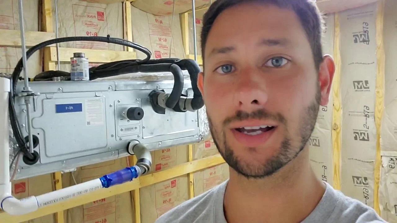Samsung HVAC ducted air handler drain connection #HVAC #SamsungHVAC