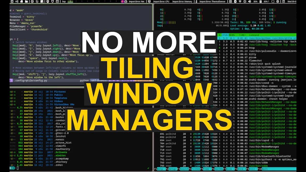 Why I stopped using a Tiling Window Manager? For now!
