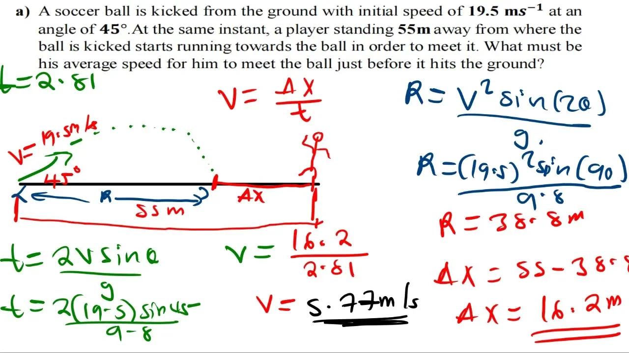 PROJECTILE MOTION PROBLEM-PHYSICS