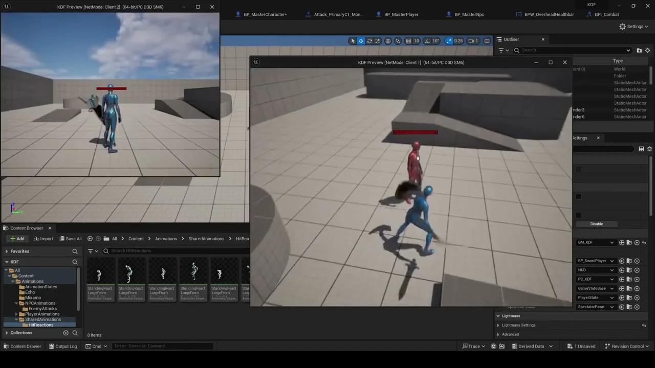 UE5 Multiplayer Fantasy/Action Tutorial 13 - Directional hit detection and animations.