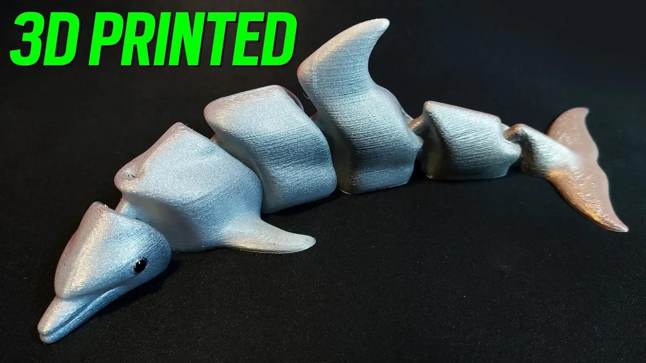 Dolphin, Print in Place - 3D Printed Whale - Creality K1 3D Printer ...