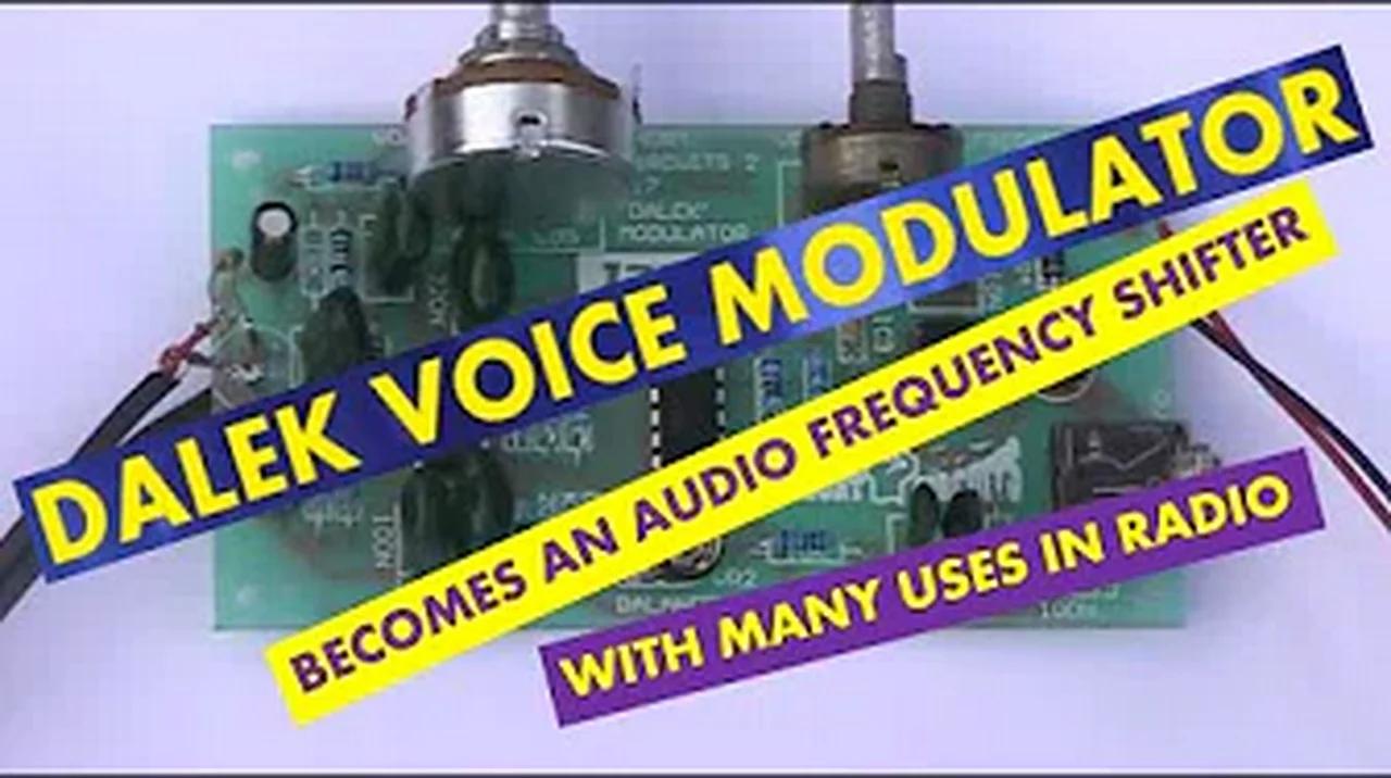 Using a Dalek voice modulator kit as an audio frequency shifter