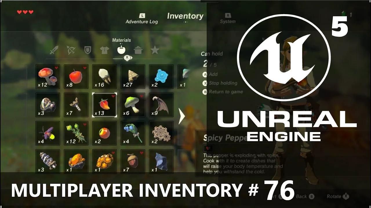 UE5 Multiplayer Inventory Component #76 - Save inventory To Save File