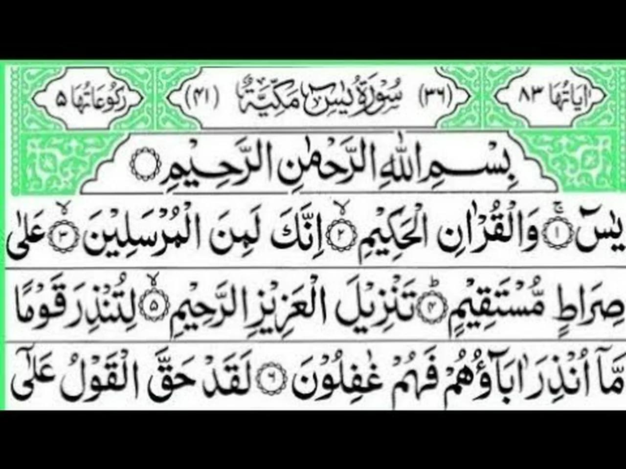 Surah Yaseen (Yasin) |By Sheikh Abdur-Rahman As-Sudais | Full With Arabic Text(HD) | 36 سورة يس