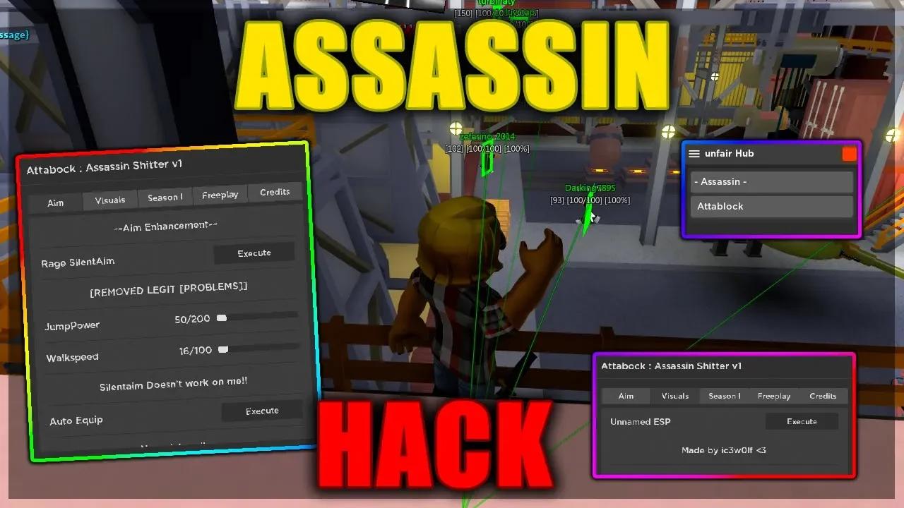 ROBLOX Assassin HACK GUI SCRIPT | SILENT AIM, UNLIMITED COINS & MORE! | WORKING