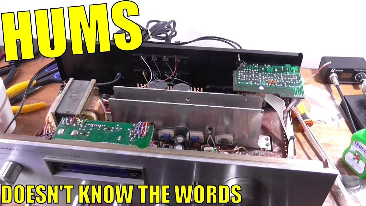 Pioneer SA-508: Mains Hum On Left Channel