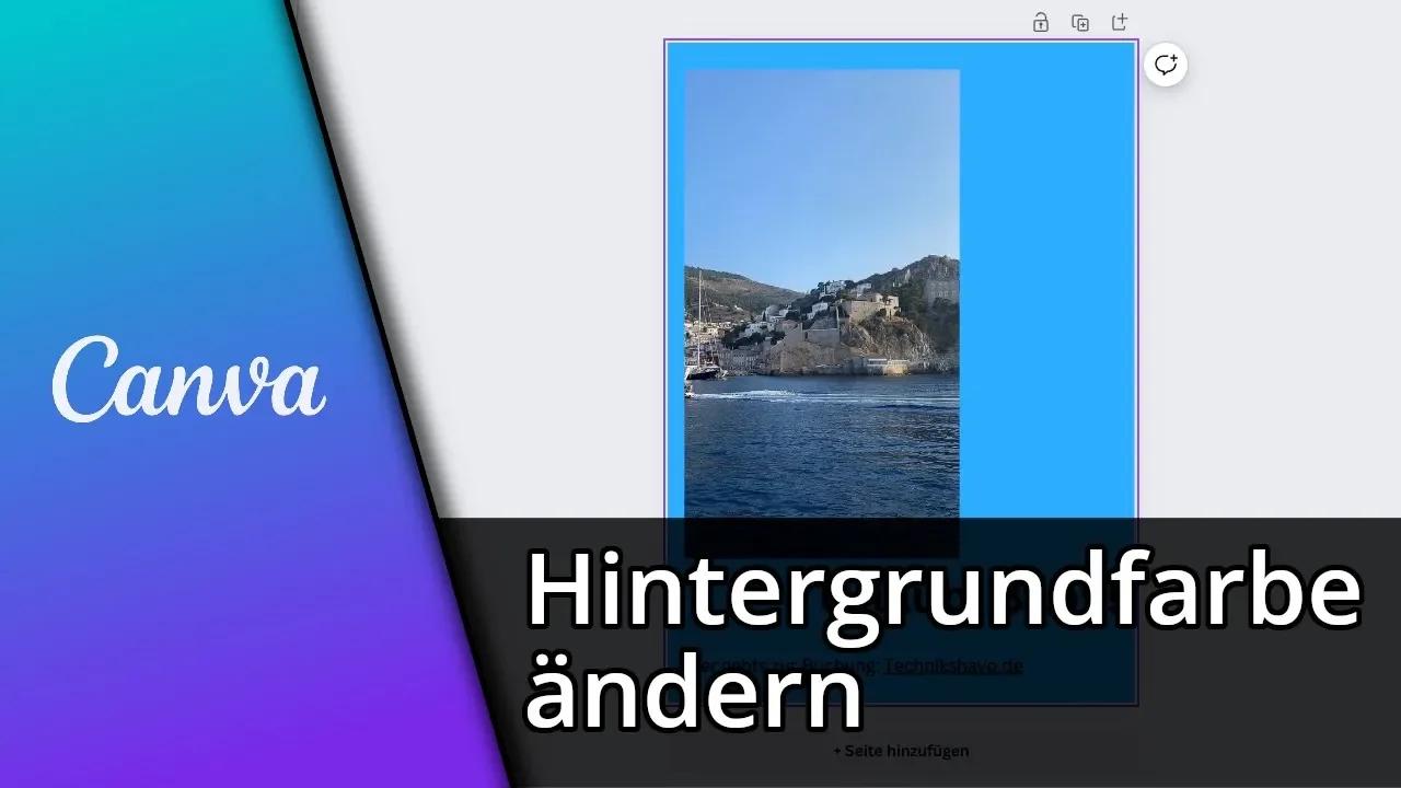 Canva Hintergrundfarbe ändern | Canva Farbverlauf Hintergrund Tutorial