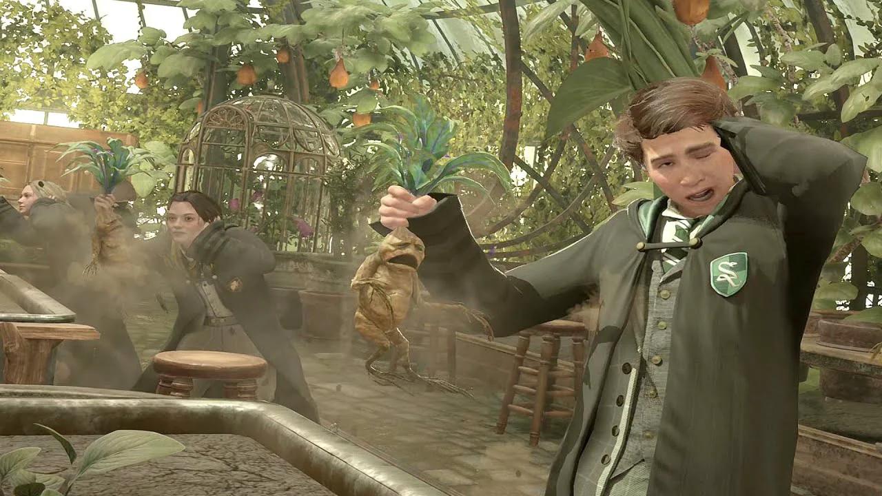 Hogwarts Legacy - Herbology Mandrake Class Scene (4K 60FPS) 2023