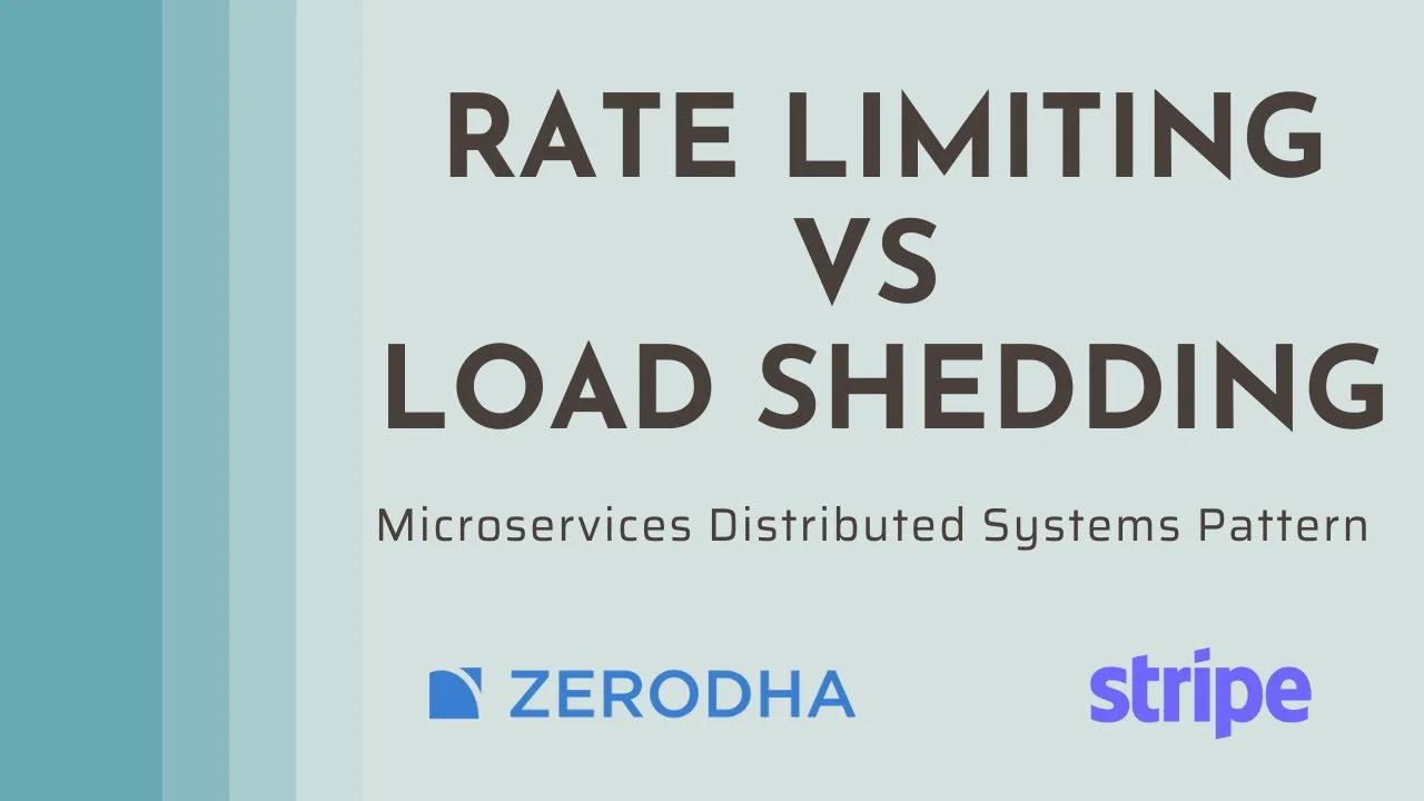 Rate Limiting vs Load Shedding | Microservices Architecture Pattern ... Rate Limiting vs Load Shedding | Microservices Architecture Pattern ...
