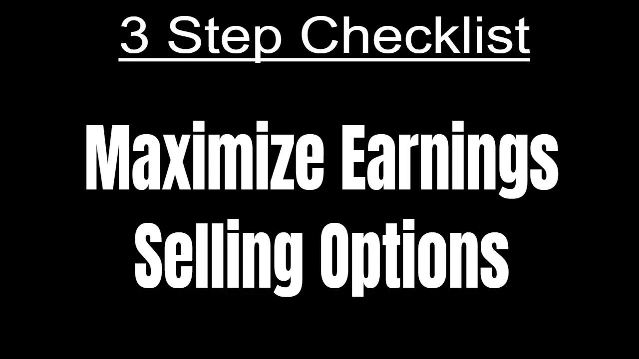 How I maximize my options account earnings