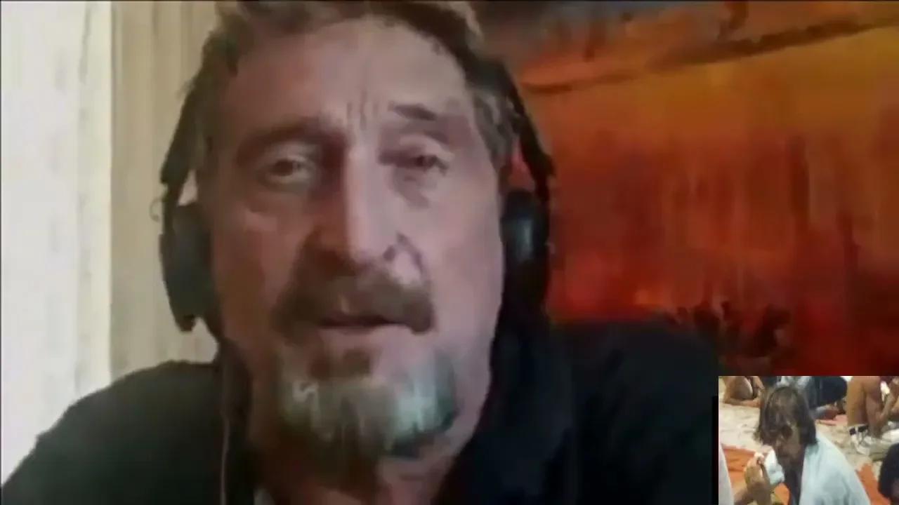 John McAfee interview Speaking about Bitcoin to David Knight in 2017