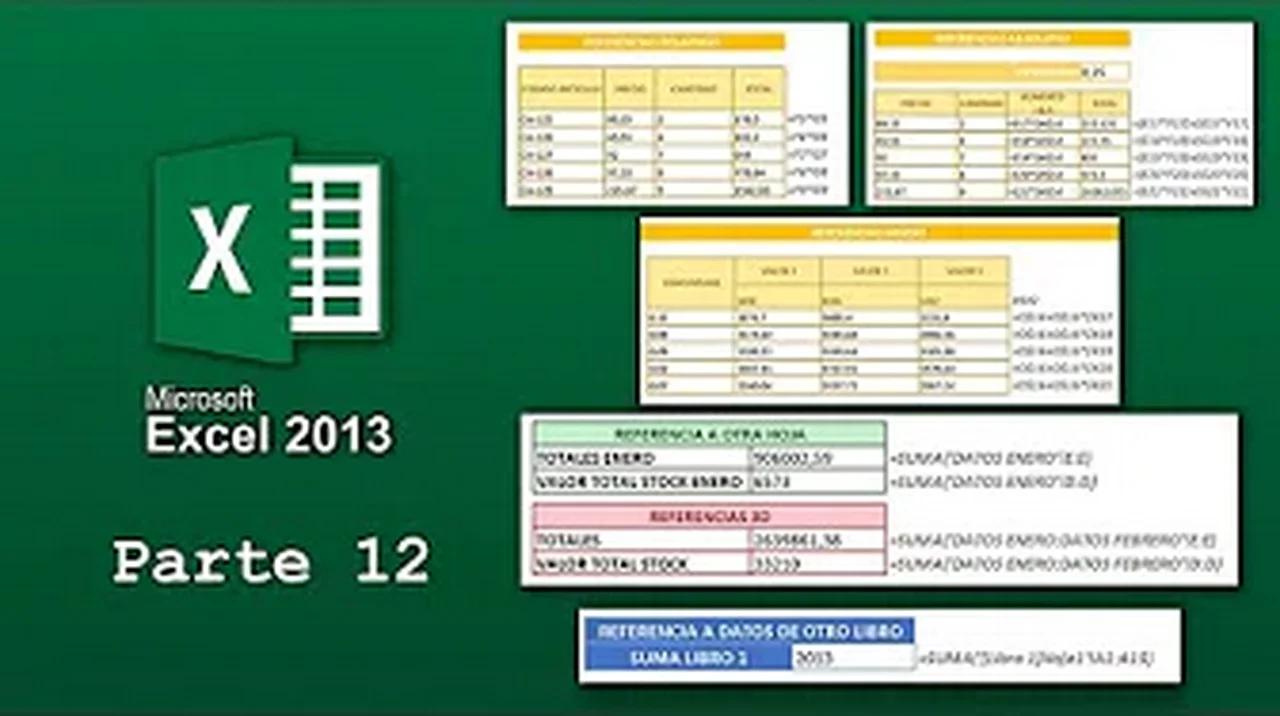 Microsoft Excel 12) Referencias a celdas y a rangos
