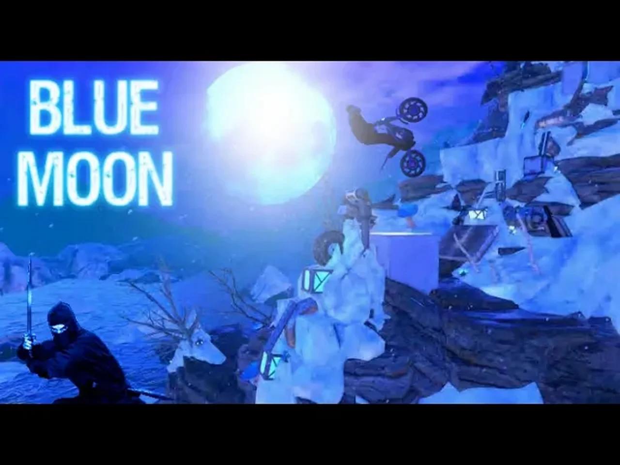 Trials Rising Blue Moon (Ninja lvl. 3) Custom Track Run